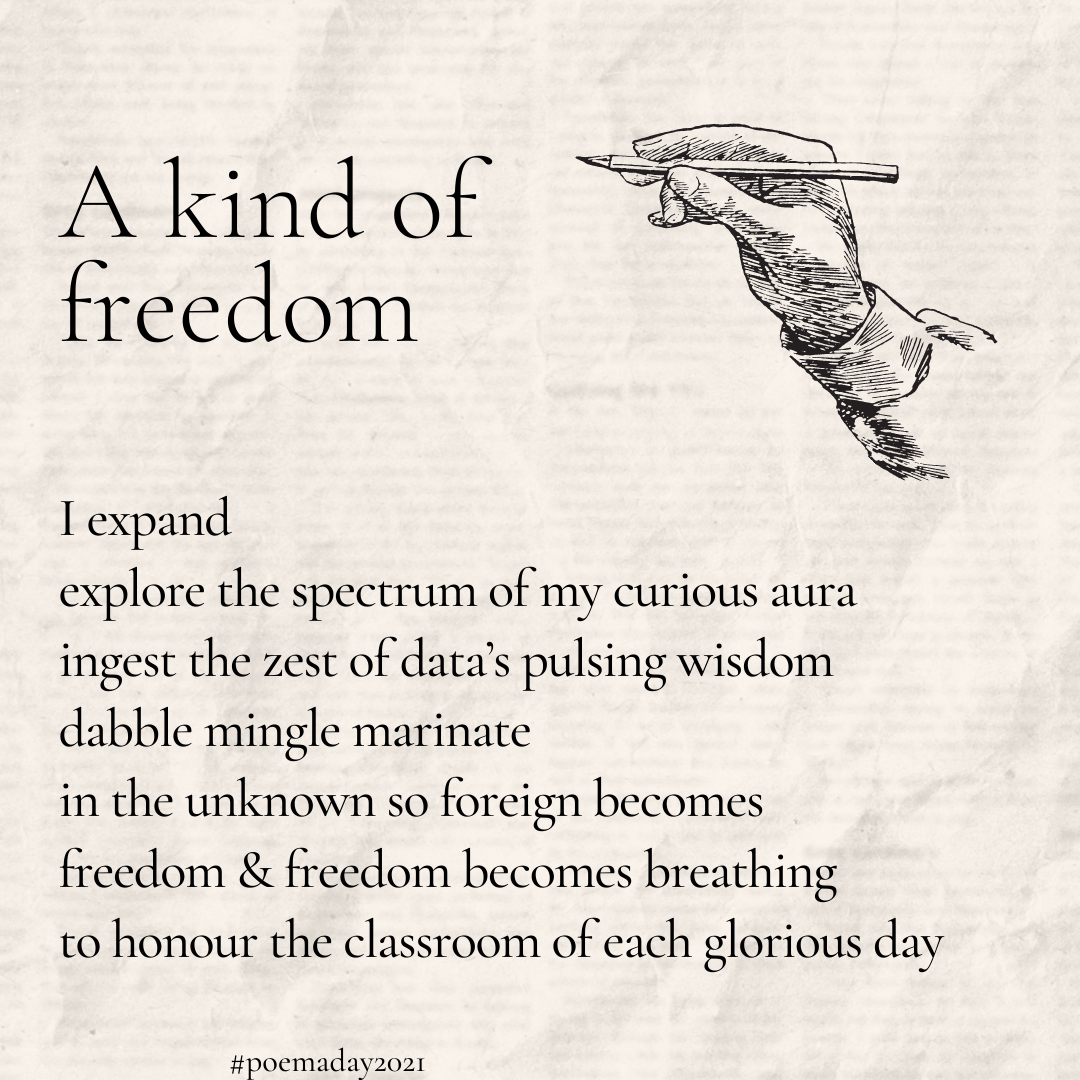 Poem 162 – A kind of freedom – VANESSA SHIELDS
