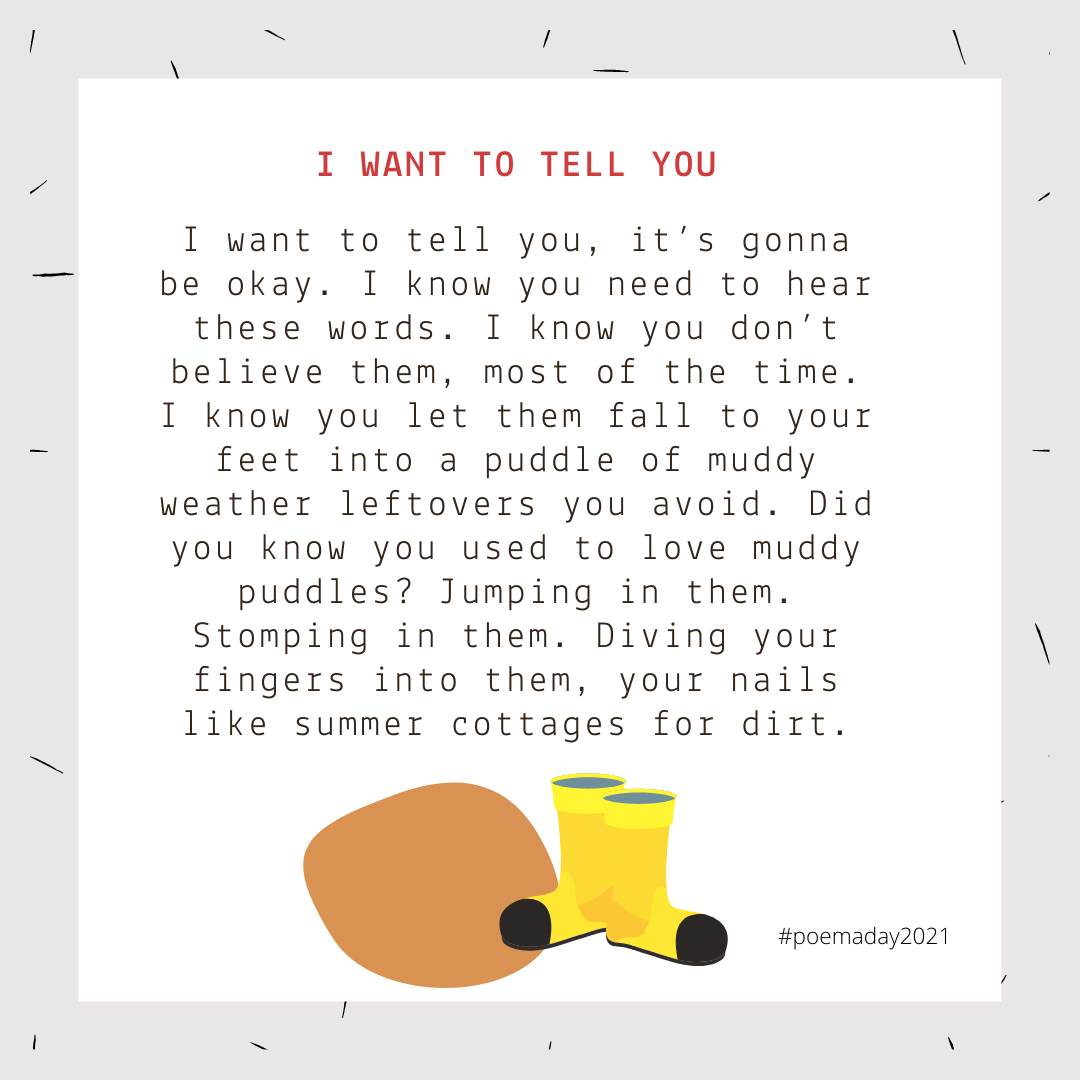 Poem 287 – I want to tell you – VANESSA SHIELDS