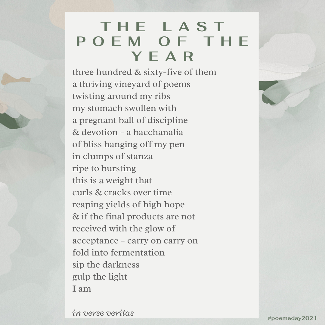 Poem 365 – The Last Poem of the Year – VANESSA SHIELDS